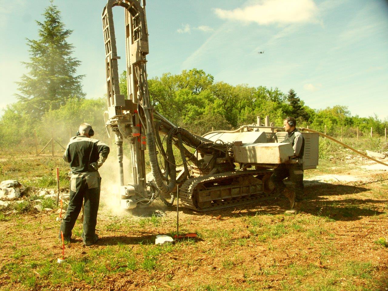 La foreuse en action – CéléWatt.fr